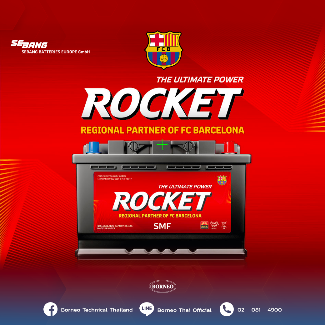 ‘Rocket SMF series’ Ready-to-use SMF batteries for new cars