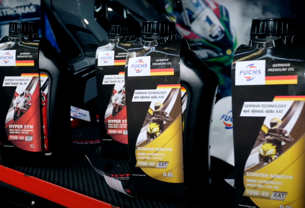 Love driving with FUCHS, the best FIRST FILL motorcycle lubricant