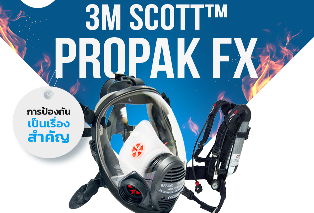 Even when faced with carbon dioxide, you are prepared with the 3M Scott ...